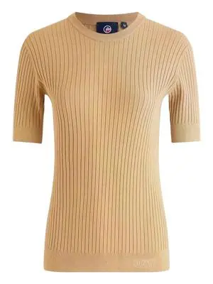 Fusalp Jadou Ribbed Short-Sleeve T-Shirt Brown