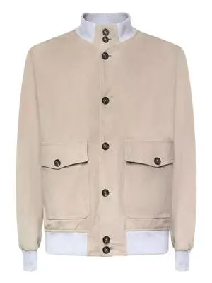 ELEVENTY Buttoned Leather Jacket