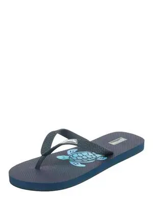 Vilebrequin Turtle-print Flip-flops - Blue