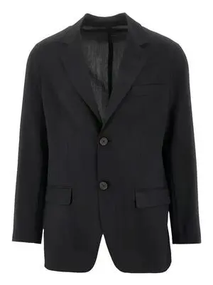 Emporio Armani Single-breasted Jacket - Black