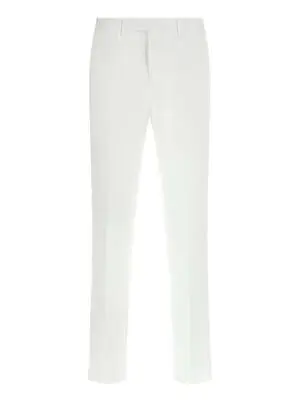 PT TORINO Stretch Pleat Trousers - White