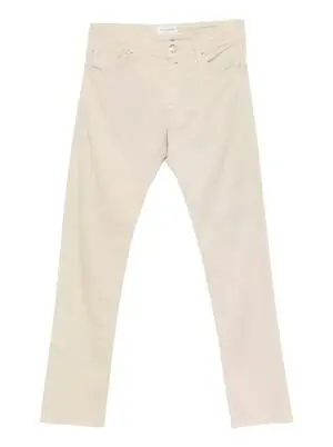 Jacob Cohen Logo-patch Trousers - Neutrals