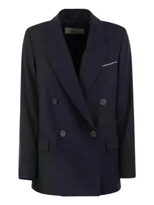 PESERICO Double-Breasted Blazer