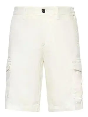 Eleventy Buttoned Cargo Shorts - White