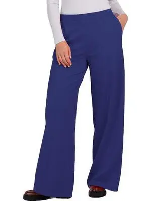 KETTLEWELL Ponte Wide Leg Trousers - Monaco Blue