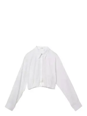 Helmut Lang Cropped Shirt - White