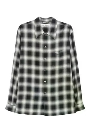 Our Legacy Every Check-pattern Button-down Shirt - Blue