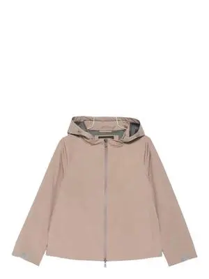 Herno Hooded Zip-up Jacket - Neutrals