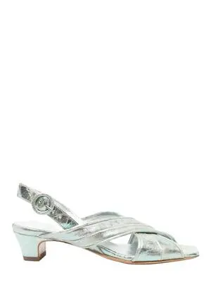MARA BINI Crisscross-strap Sandals - Blue