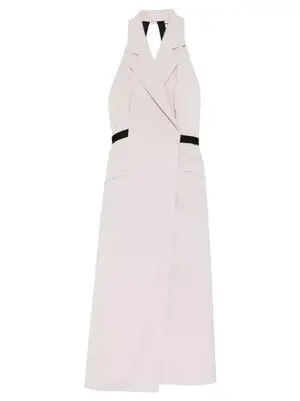 Max Mara Flap-pockets Midi Dress - Neutrals
