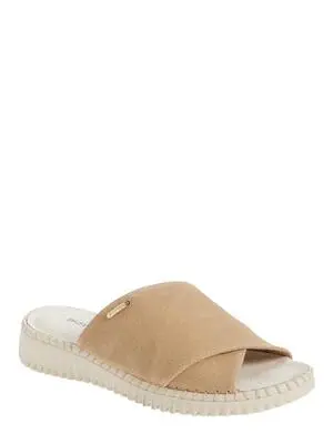 BOTTERO Botolga Flex Platform Wedge Slide Sandal - Beige