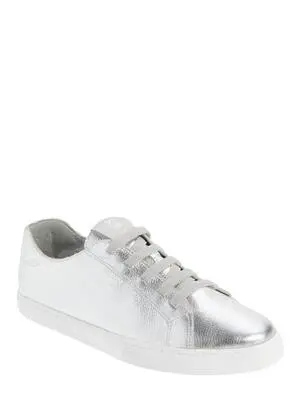 BOTTERO Metallic Leather Sneaker - Prata