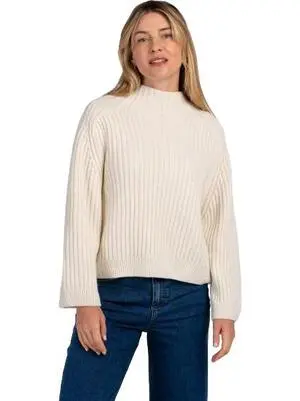 KETTLEWELL Maeve Rib Knit Sweater - Cream