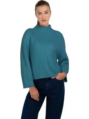 KETTLEWELL Maeve Rib Knit Sweater - Laguna