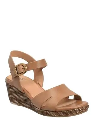 SOFFT Platform Wedge Sandals - Sand