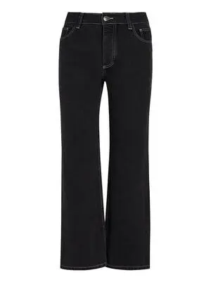 LIBEROWE Alec Cropped Straight-leg Jeans - Black