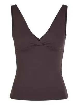 TALA Dayflex V-neck Jersey Vest - Brown