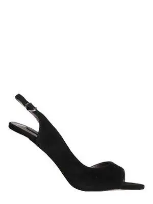 LUCIANO BARACHINI Leather Slingback Sandals
