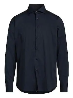 MANUEL RITZ Shirt Size Cotton, Elastane - Blue