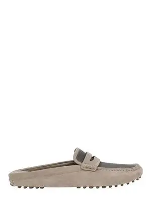 Brunello Cucinelli Leather Mules & Clogs - Grey