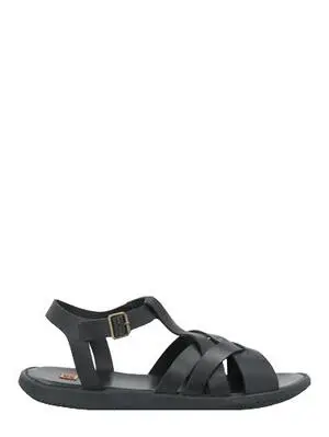 Moma Leather Sandals Black