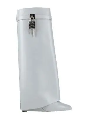 Givenchy Boots In Light Leather Light Grey