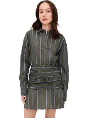 Staud Indya Mini Dress - Huntington Stripe