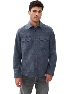 Taylor Stitch The Cpo Shirt Jacket - Indigo Ash Herringbone