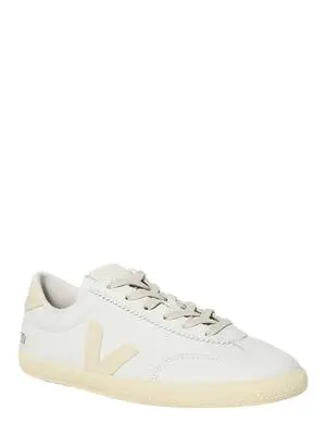 VEJA Volley Signature Leather Sneakers - White/calcaire