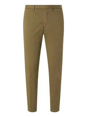 Boglioli Straight-leg Cotton-blend Trousers - Green