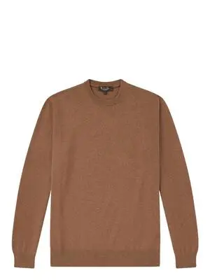Loro Piana Slim-fit Baby Cashmere Sweater - Brown