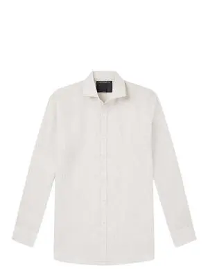 FAVOURBROOK Bridford Cutaway-collar Linen Shirt - Gray