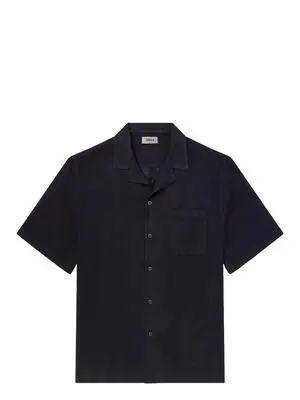 Altea Hadley Linen Shirt - Blue