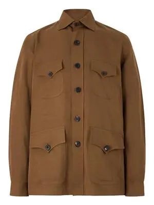 Rubinacci Safari Overshirt Brown