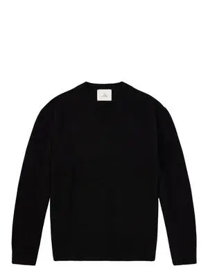 THE ELDER STATESMAN Cashmere V-neck Sweater - Black