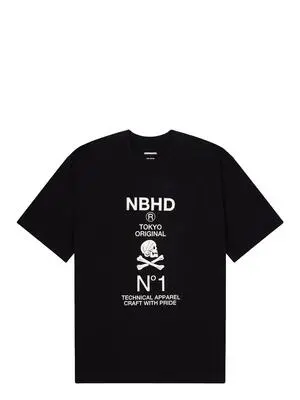 NEIGHBORHOOD Printed Cotton T-shirt - Black