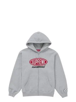 Supreme Performance Zip Up Hooded Sweatshirt - Grey