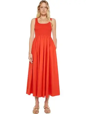Xirena XiRENA Florence Midi Dress Red