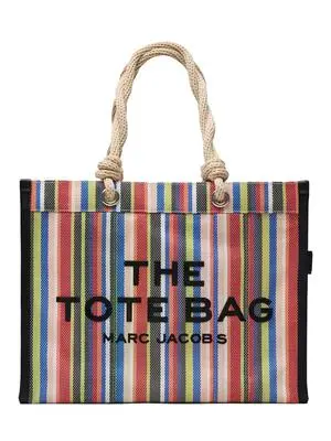 Marc Jacobs Stripe Mesh Tote Bag - Red