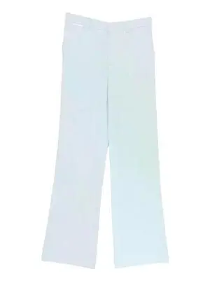 Maje Light Side-pocket Straight-leg Trousers - Blue
