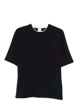 Eleventy Round-neck T-shirt - Black
