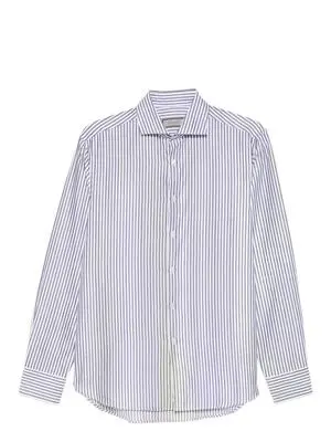 Canali Striped Shirt - White