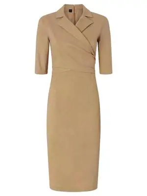 Pinko Belted Wrap Dress - Neutrals