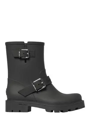 JIMMY CHOO Buckled Boots - Black
