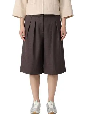 Liu Jo Textured Knee-length Tailored Shorts - Black