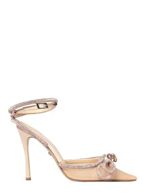Mach & Mach Embellished Bow Pumps - Gold