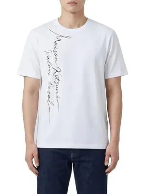 Maison Kitsuné Cotton T-shirt With Logo - White