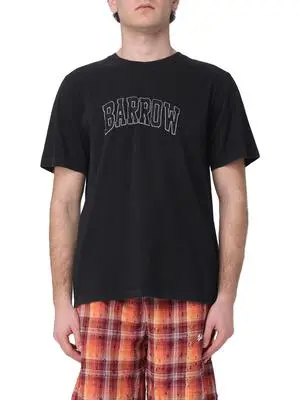 BARROW Cotton T-shirt With Logo - Black