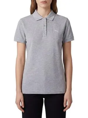 Maison Kitsuné Short Sleeve Polo - Grey