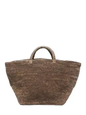 IBELIV Woven Tote Bag - Brown